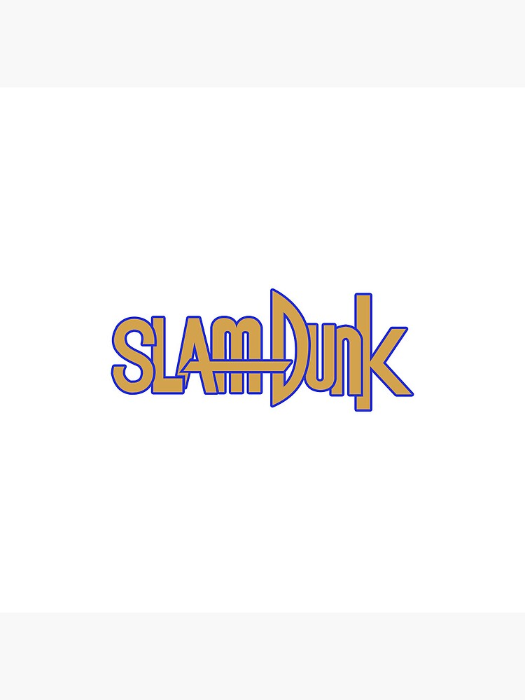 Blue Stroke Gold Letter Slam Dunk Pin - Slam Dunk Shop