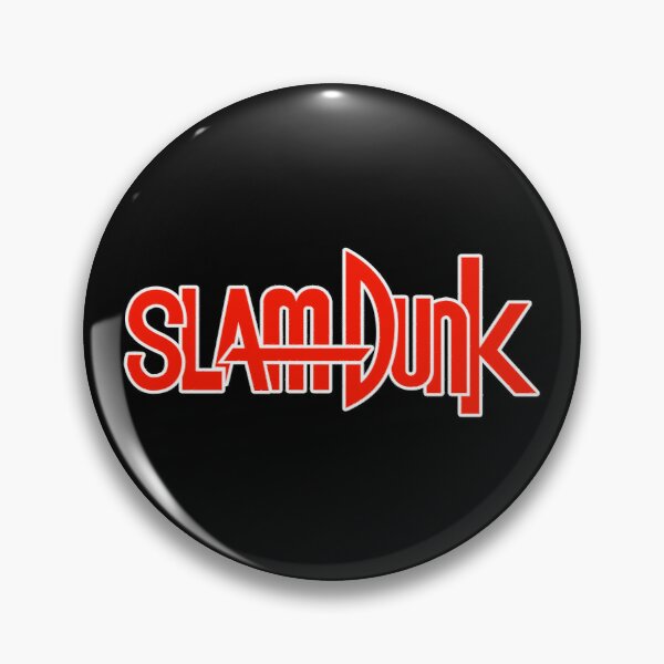 White Stroke Red Letter Slam Dunk Pin - Slam Dunk Shop