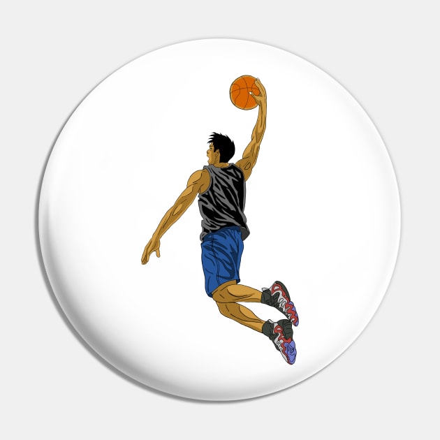 Slam Dunk Cartoon Pin - Slam Dunk Shop