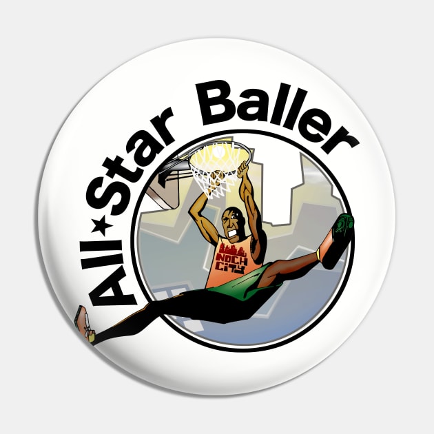 Front & Back All Star Baller Pin - Slam Dunk Shop