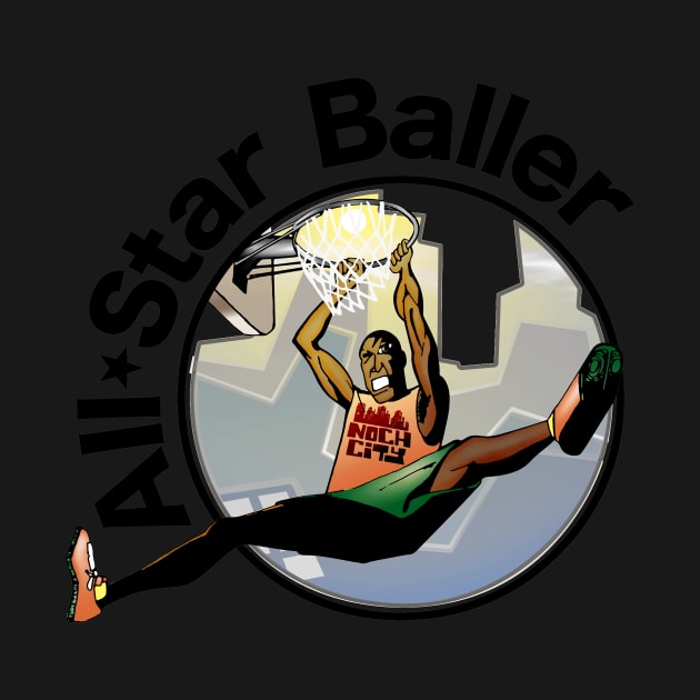 Front & Back All Star Baller Slam Dunk Sweatshirt - Slam Dunk Shop