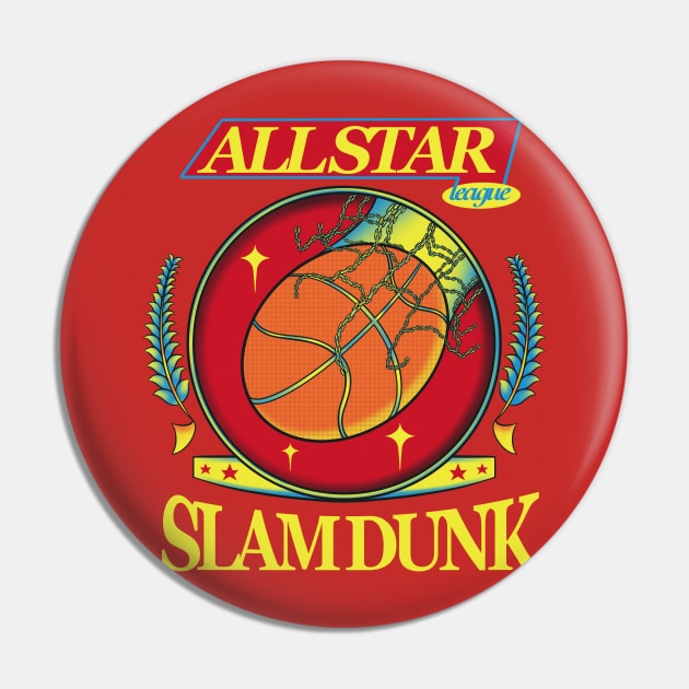 Allstar League Slamdunk Pin - Slam Dunk Shop