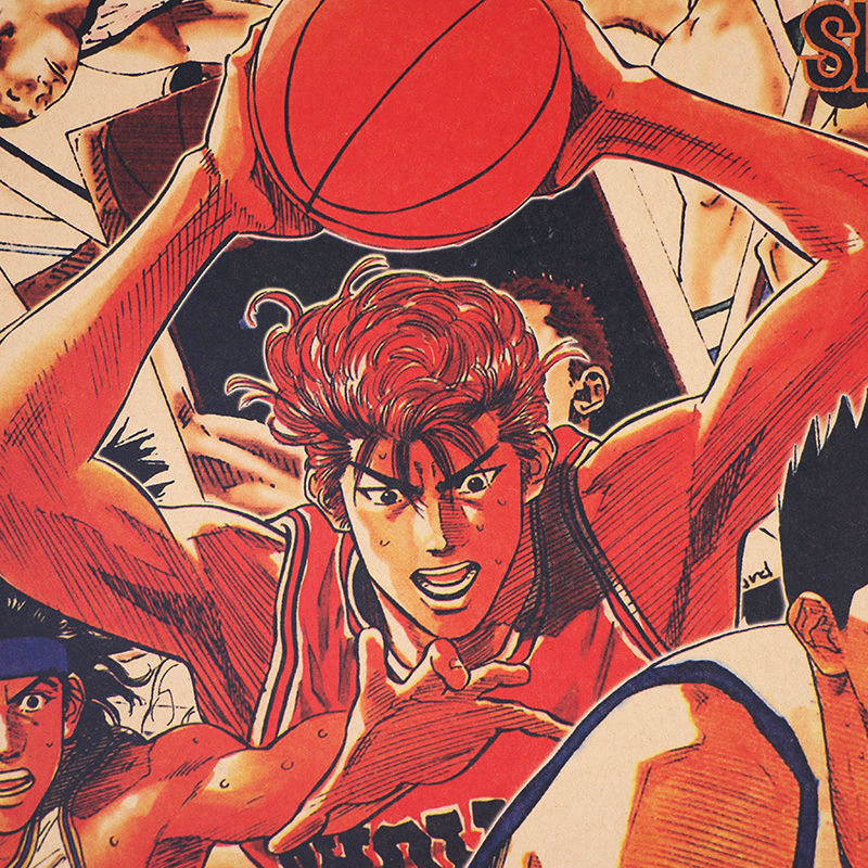 Classic Animation SLAM DUNK Poster - Slam Dunk Shop