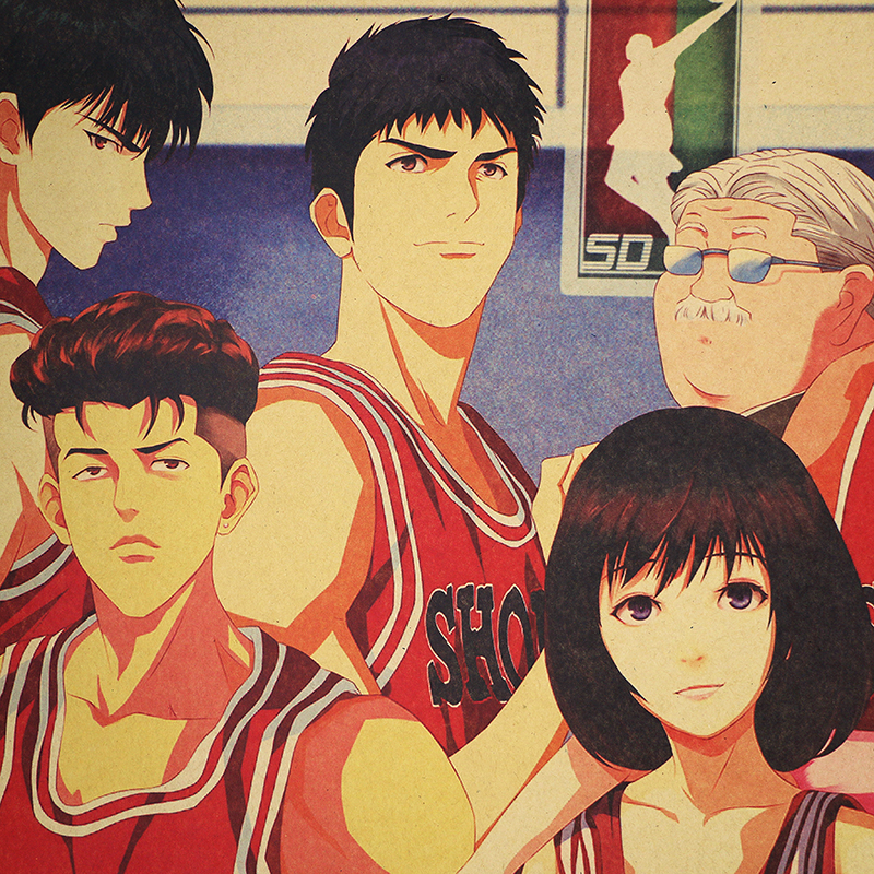 Comic Slam Dunk Kraft Paper Poster - Slam Dunk Shop