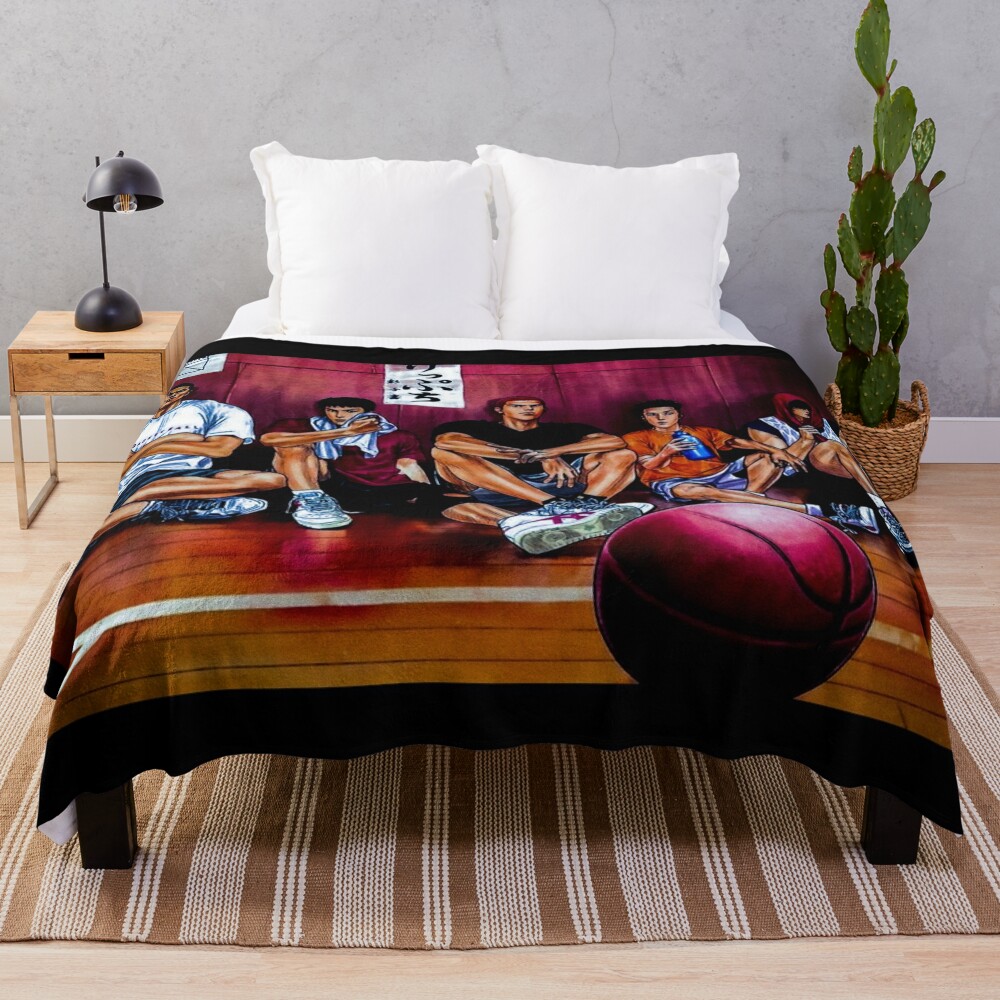Slam Dunk Shohoku Team Throw Blanket - Slam Dunk Shop