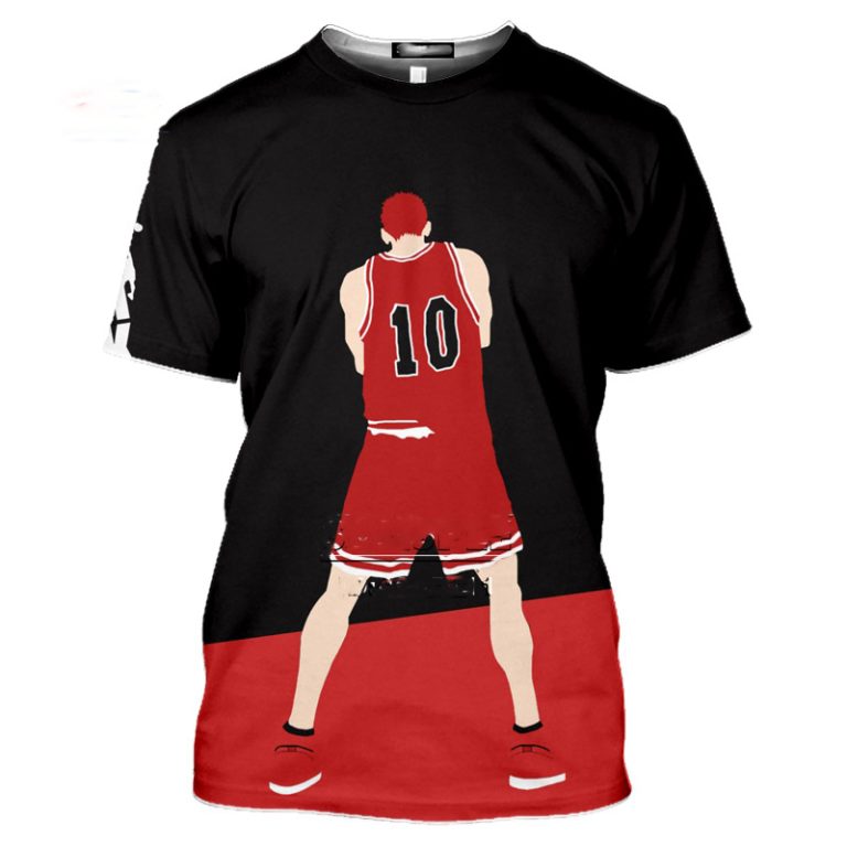 Anime SLAM DUNK Funny Hanamichi Sakuragi Rukawa Kaede 3D Print T Shirt ...