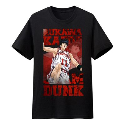 Slam Dunk Sakuragi Hanamichi Kaede Rukawa Tee Anime Pure Tshirt - Slam ...