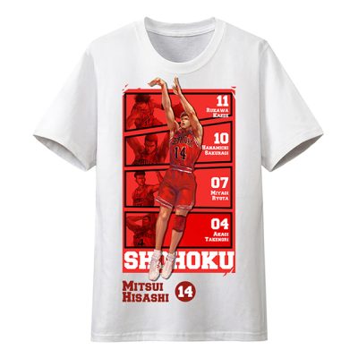 Slam Dunk Sakuragi Hanamichi Kaede Rukawa Tee Anime Pure Tshirt - Slam ...