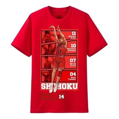 Slam Dunk Sakuragi Hanamichi Kaede Rukawa Tee Anime Pure Tshirt - Slam ...