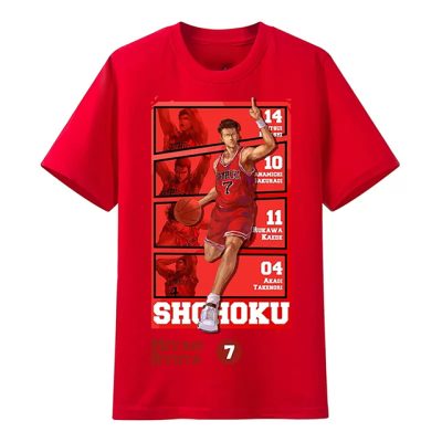Slam Dunk Sakuragi Hanamichi Kaede Rukawa Tee Anime Pure Tshirt - Slam ...