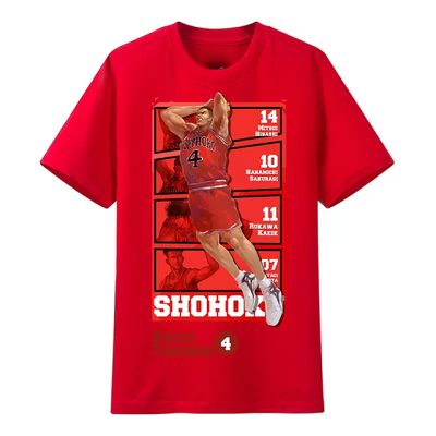 Slam Dunk Sakuragi Hanamichi Kaede Rukawa Tee Anime Pure Tshirt - Slam ...